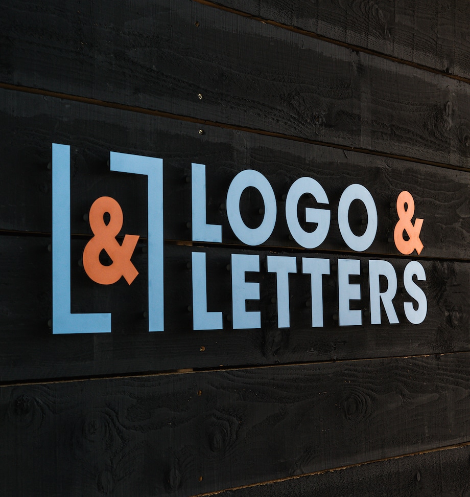 Dibond Aluminium logo - Logo en letters
