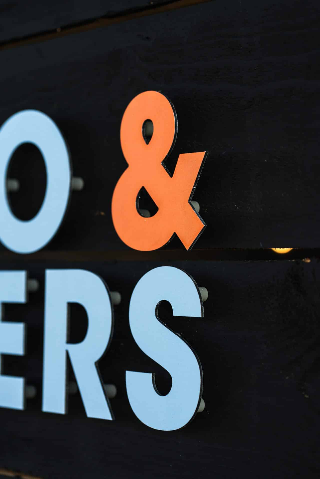 Dibond Aluminium logo - Logo en letters