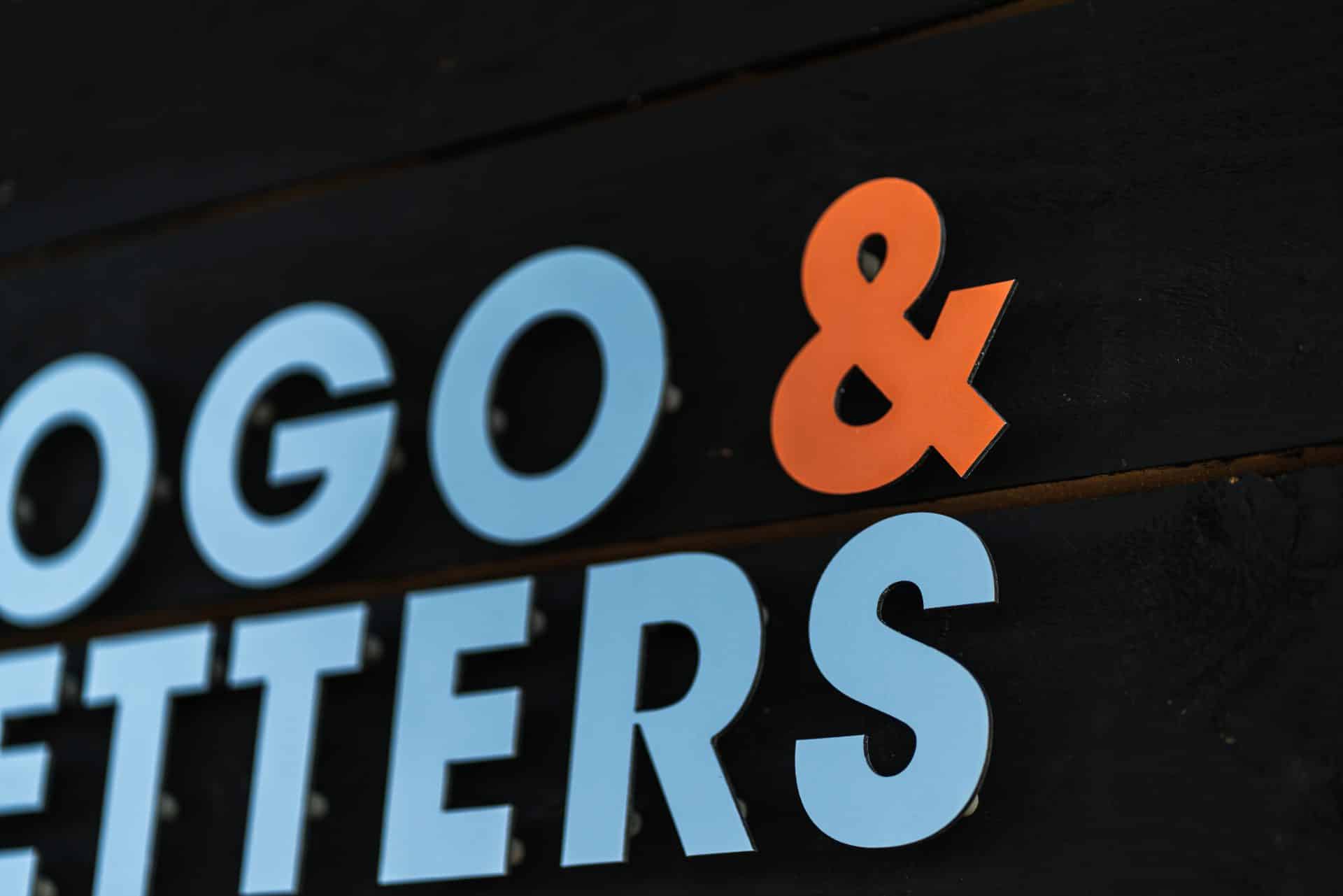 Dibond Aluminium logo - Logo en letters